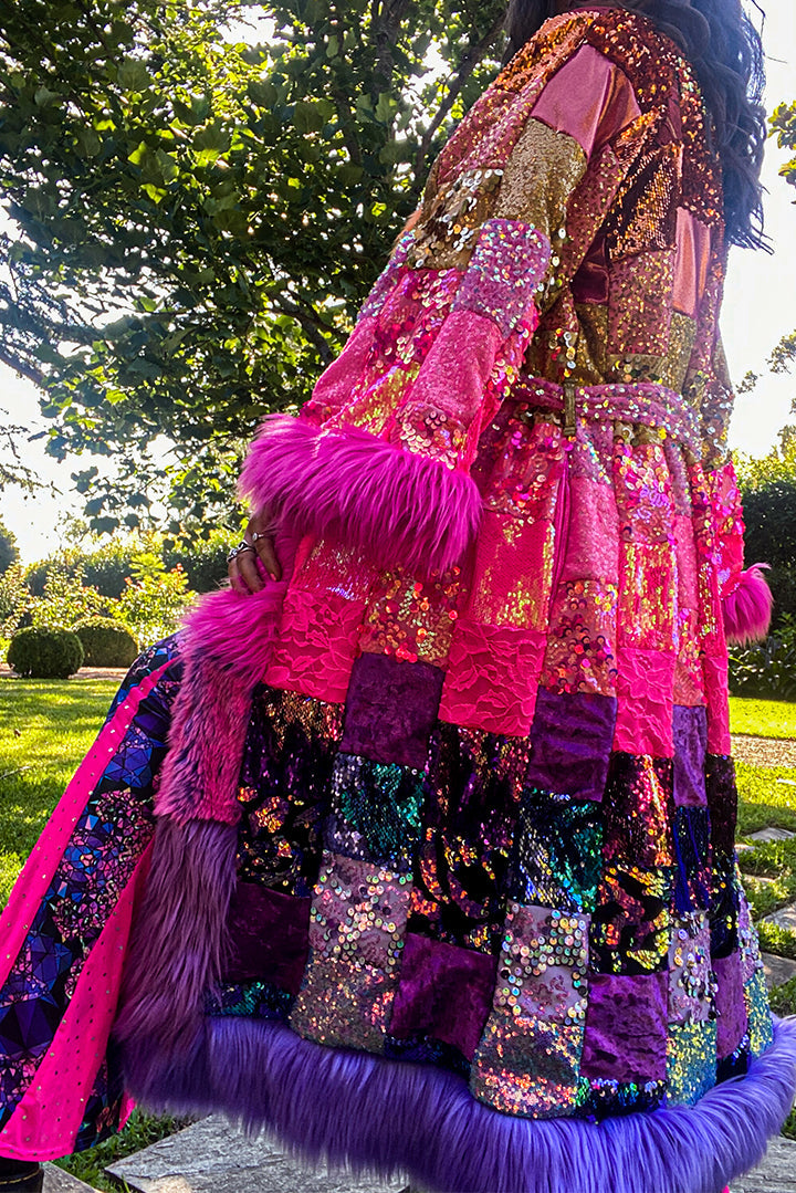 *ONE OF A KIND* (Ready to ship) THE ULTIMATE FESTIVAL ROBE (MICRO PATC ...